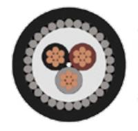 China BS 6724 Copper Conductor Multi Core Low Smoke Zero Halogen Cable SWA  BASEC 0.6/1kV LSZH Cable for sale