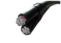 China Outdoor Two Core Aerial Bundled Cable , XLPE / PVC Insulation Cable for sale