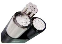 China XLPE / PVC Insulated Aerial Bundled Cable , Triplex Service Drop Cable for sale