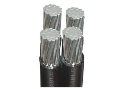 China Professional 0.6KV / 1KV Aerial Bundled Cables , Quadruplex Service Drop Cable for sale