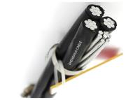 China Professional 0.6KV / 1KV Aerial Bundled Cables , Quadruplex Service Drop Cable for sale
