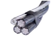 China Professional 0.6KV / 1KV Aerial Bundled Cables , Quadruplex Service Drop Cable for sale