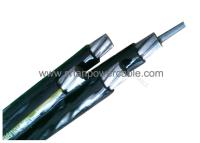 China 1000V Electrical ABC Aerial Bundled Cables Three Cores PVC Insulated for sale