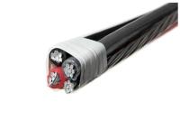 China Quadruplex PVC Drop Urd Power XLPE Electrical Cable Aluminum ABC Cable 75℃ for sale