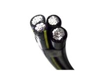 China 0.6/1KV Aerial Drop Cable , Aerial Electrical Cable Overhead Line Triplex  ASTM B231 for sale