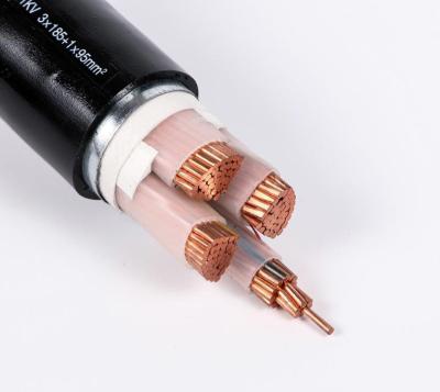 China HT XLPE Insulated Cable Orange Jacket Flame Retardant 500m/Drum 1x95 SQMM for sale