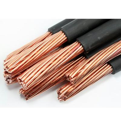 China Black  Rubber Sheath 200v 95mm2 Flexible Welding Cable for sale