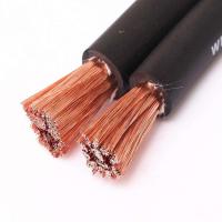 China Black  Rubber Sheath 200v 95mm2 Flexible Welding Cable for sale
