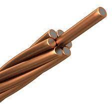 China Solid Strands Bare Hard Drawn Copper Conductor Pvc Insulated Flexible Oxygen Free for sale