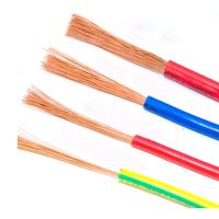 China HPLE PVCcopper wire bv/bvr 1.5 mm 2.5mm 4mm 6mm 10mm house wiring electrical cable single core wire black white red for sale