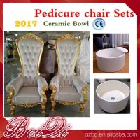 China High Back King Throne Pedicure Chair Foot Spa Equipment Furniture for sale