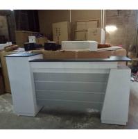 China Luxury Used Beauty Salon Reception Desk Checkout Counter Front Desk Table 120cm for sale