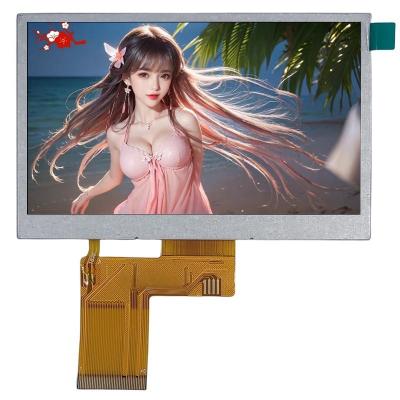 China Customized 4.3 Inch IPS LCD Display 480x272 Resolution 300Cd/m2 MCU interface for sale