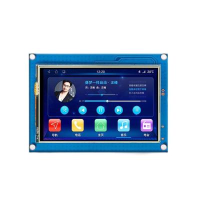 China Custom 3.5 Inch 480X320 Resistance Uart Touch Screen 250 Cd/M2 Driver IC ILI9486 for sale