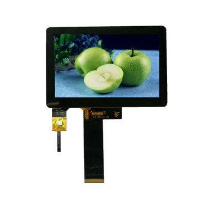 China 5 Inch Capacitive LCD Touch Screen Panel 40pin RGB Interface 1000 Brightness 800X480 for sale
