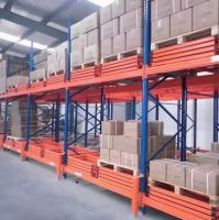 China Last In First Out Push Back Racking Warehouse Storage Pallet Racking CE TUV Approved for sale