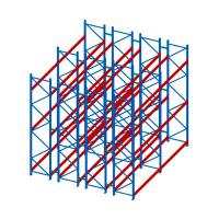 China Heavy Duty Q235B Q355B Steel Selective Pallet Racking System with 2-6 Levels and Powder Coated Finish for sale