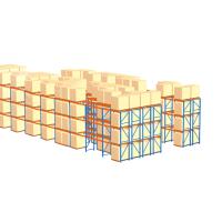 China Heavy Duty Q235B Q355B Steel Selective Pallet Racking System with 2-6 Levels and Powder Coated Finish for sale