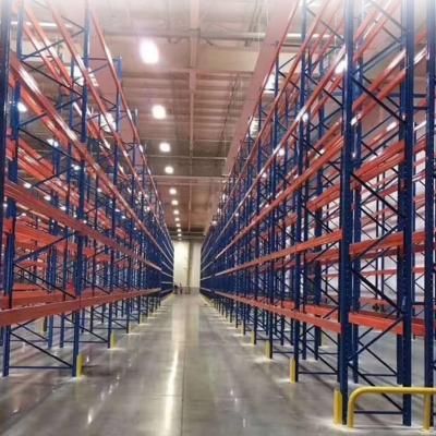 China Heavy Duty Selective Pallet Racking System with High Load Capacity and Adjustable Levels for Warehouse Storage for sale