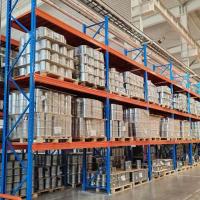 China Durable Heavy-Duty Pallet Racking System with Customizable Levels for Warehouses for sale