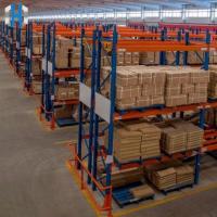 China Multi-Level Industrial Storage Racking System with Powder Coated Steel Structure for Warehouse Applications for sale