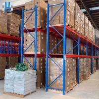 China Multi-Level Industrial Storage Racking System with Powder Coated Steel Structure for Warehouse Applications for sale