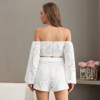 China 2pcs/Set Two Piece Lace Dresses A Line Lace Top And Shorts Set for sale