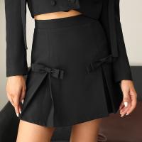 China Black Long Sleeve Women'S Two Piece Jumpsuit Botton Up V Neck for sale