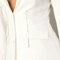 China V Neckline Luxury Women's Coats Cuff Tassels Women Casual Suit for sale