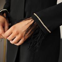 China Botton Up Luxury Women's Coats Polyester With Good Softness for sale