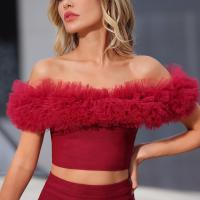 China Hot Red Feather Ladies Embroidered Skirt For Ultimate Saturday Night Look for sale