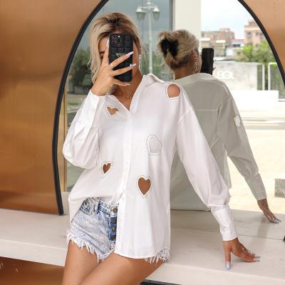 China Stand Out In Our Daring Skirt Set Crop Top Shirt Blouse Chic Black High Waisted Lace Tops With Stand Collar For Women for sale