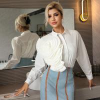 China Ladies Lace Tops Elastic Sheer Free Comfort Style True To Size Blouse for sale