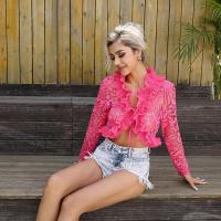 China Feminine Charm Lace Blouse With Slim Fit For Special Occasions Lace Blouses for sale