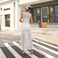 China Tie Front Kimono Cover Up Long Sleeve Sheer Boho Gypsy Circle Crochet Lace Trim Maxi Kimono for sale
