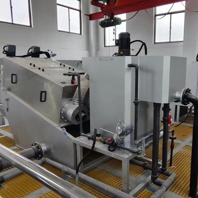 China Fully Automatic Large Spiral Screw Sludge Dewatering Machine for Industrial Wastewater Treatment - 10000 m² Facility for sale