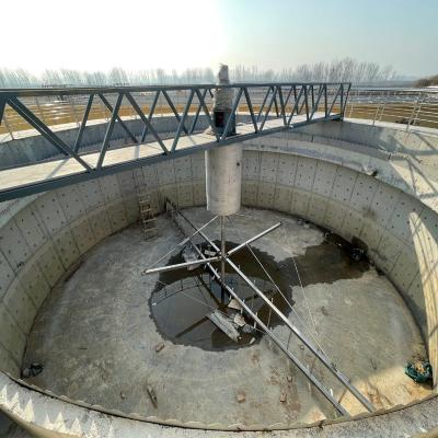 China Peripheral Drive Clarifier Scraper for Large Municipal Wastewater Treatment with 1:10 Tank Slope and Log Spiral Scraping for sale