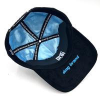 China Custom Baseball Caps 3D Embroidery 5 Panel Suede Satin Lining Design Hat for sale