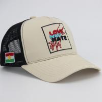 China Patch Gorras Custom Embroidery Trucker Hats With 5 Panel Structured Cap for sale