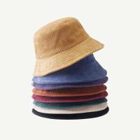 China Street Style Corduroy Bucket Hats Blank Unconstructed Custom logo for sale