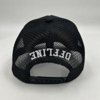 China PU Leather Stars Mesh Trucker Caps Patches Foam Polyester Embroidered High Crown 5 Panels for sale
