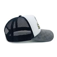 China Embroidery Foam Mesh Corduroy 5 Panel Trucker Cap Streetwear Snapback With Brim for sale