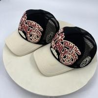 China Printed Foam Mesh 5 Panel Trucker Cap Puff Printing Snapback Structured Cap for sale