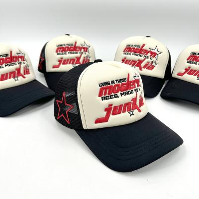 China Foam Screen Printing Custom Embroidery Trucker Hats Plain Snapback Cap for sale