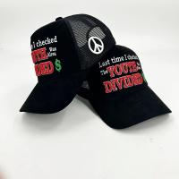 China Suede 3D Embroidery 5 Panel Trucker Cap Snapback Cap Breathable Cap Snapback for sale