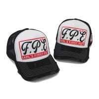 China Classic Mesh Cotton 5 Panel Trucker Cap 3D Embroidery Snap Back Distressed Gorras Sports for sale