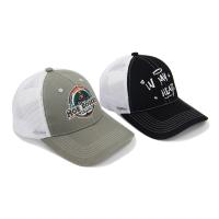 China Cotton Mesh Embroidery Trucker Hats Structured 6 Panel Snap Back Breathable Plain for sale