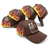 China Polyester Foam 5 Panel Trucker Hat Beautifully Embroidered Snapback Cap for sale