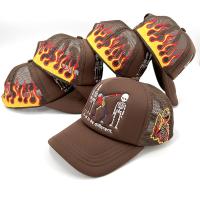 China Polyester Foam 5 Panel Trucker Hat Beautifully Embroidered Snapback Cap for sale