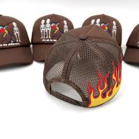 China Polyester Foam 5 Panel Trucker Hat Beautifully Embroidered Snapback Cap for sale